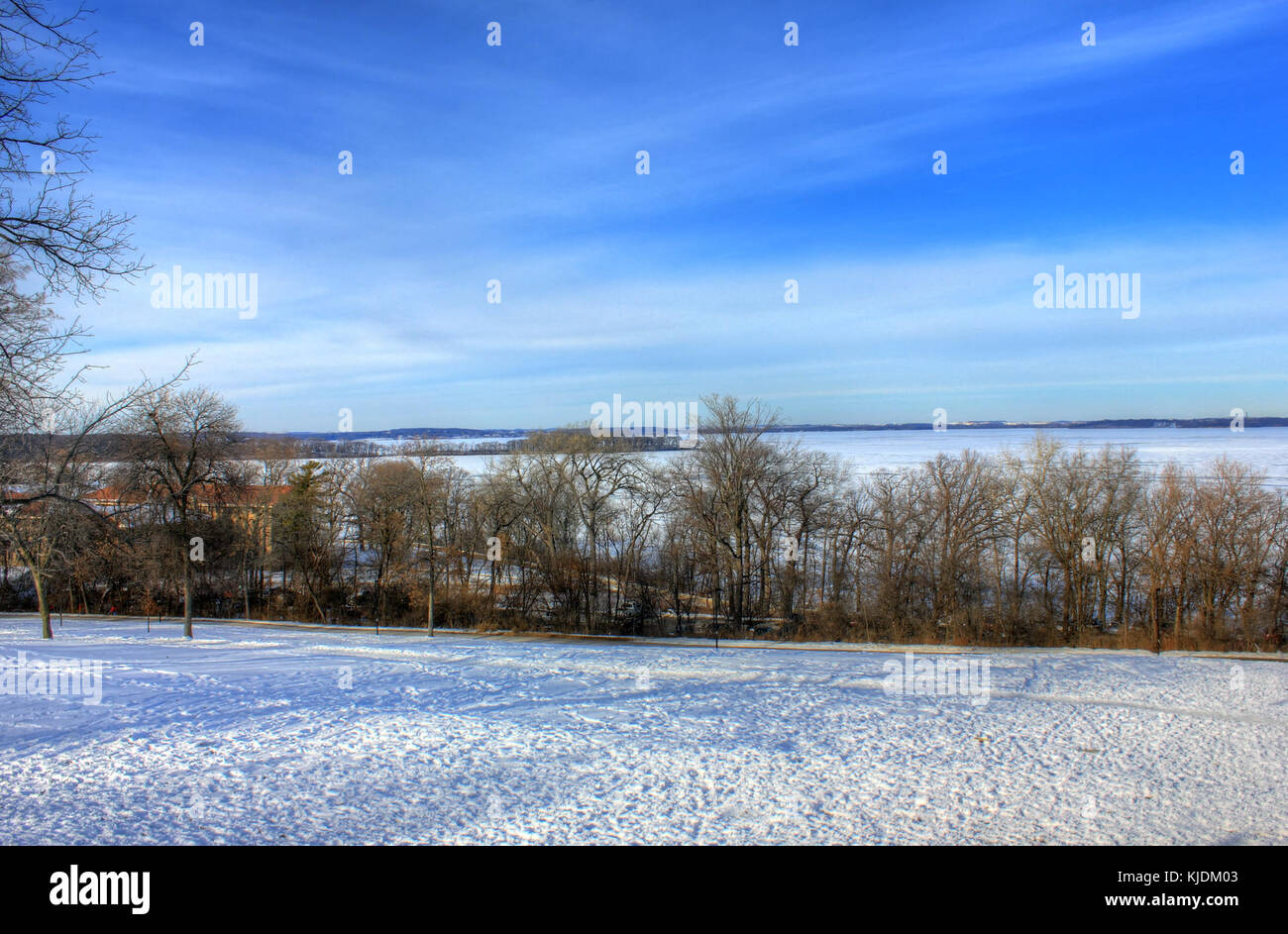 Gfp wisconsin madison snow filled landscape Stock Photo - Alamy