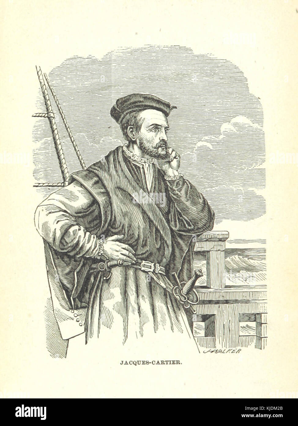 Jacques cartier illustration hi-res stock photography and images - Alamy