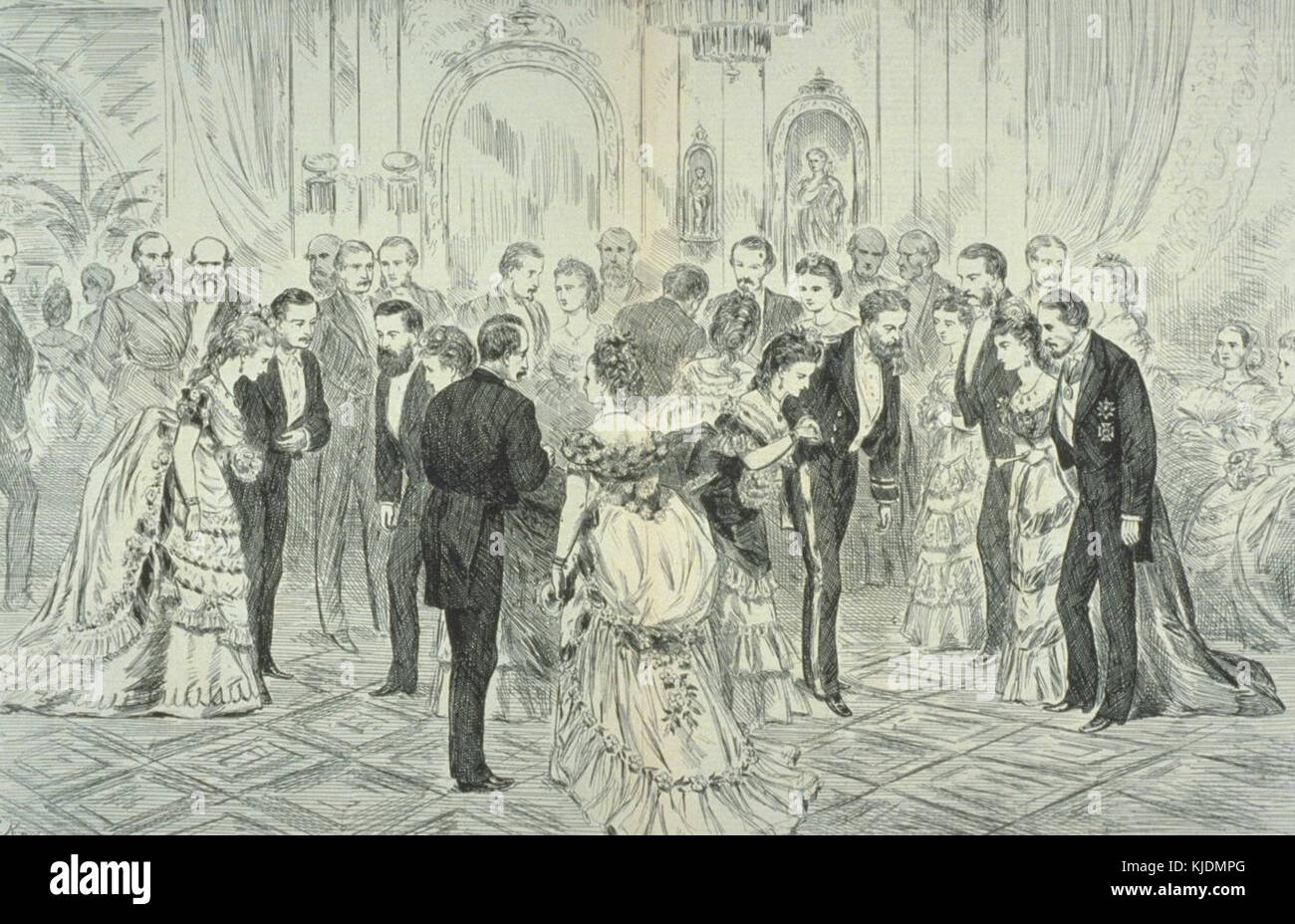Bal at Ravenscrag (1872 Stock Photo - Alamy