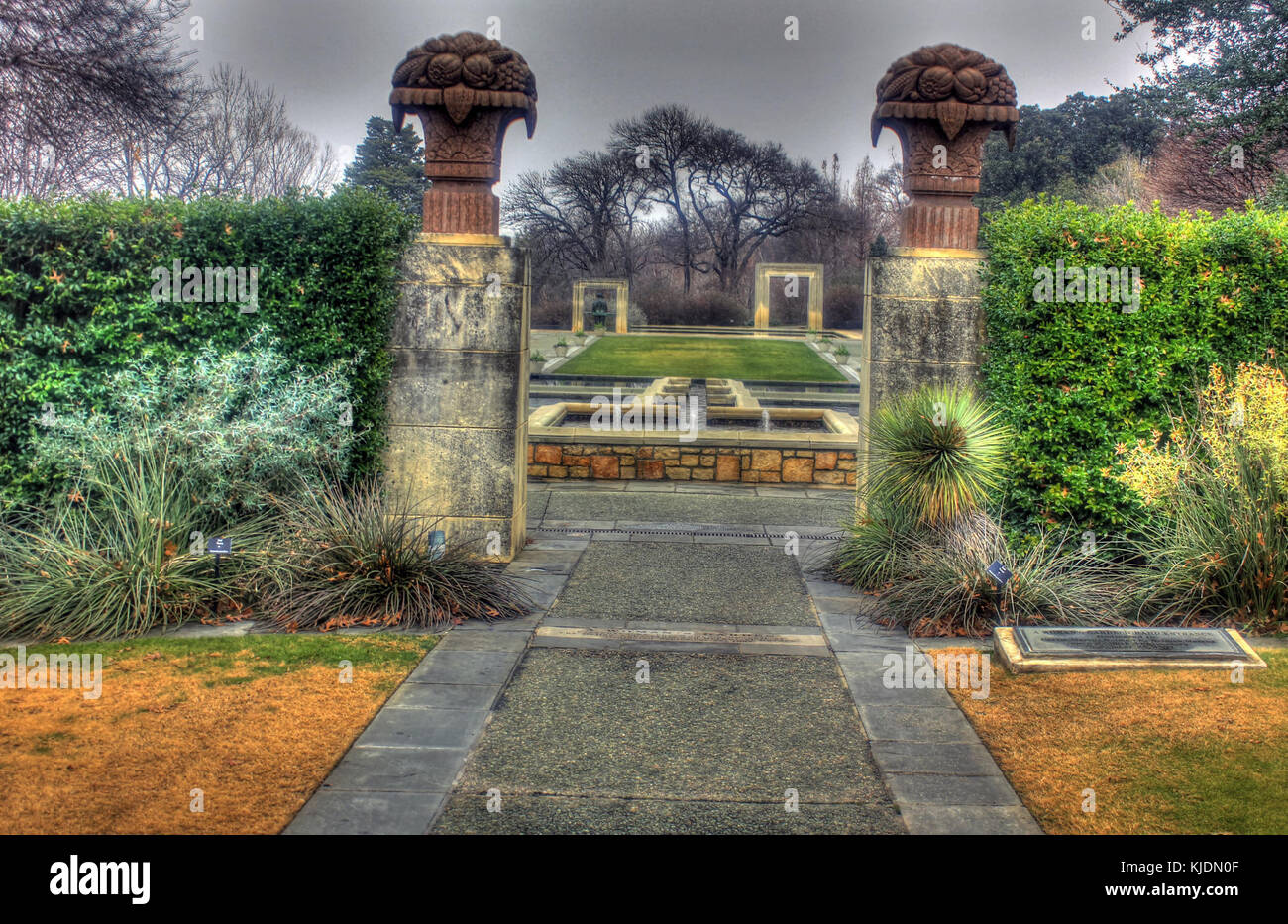 Gfp texas dallas arboretum garden gate Stock Photo - Alamy