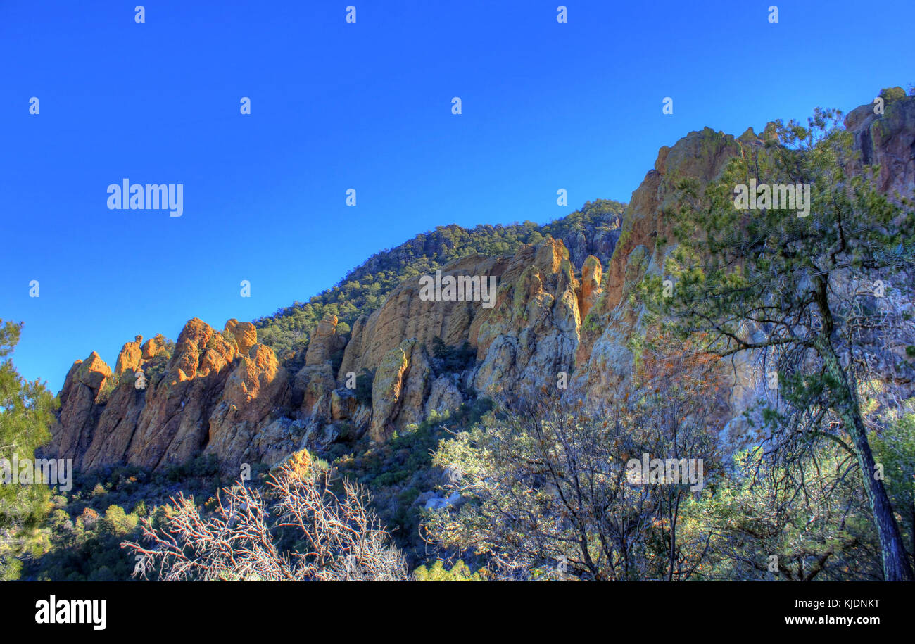 Gfp texas big bend national park rocky mountain side Stock Photo - Alamy