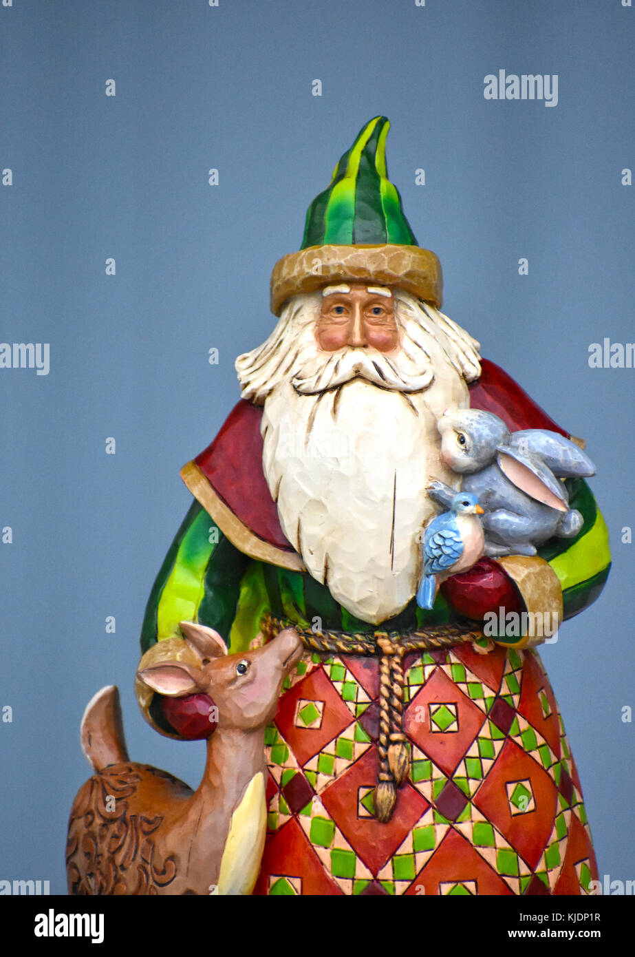 Father time Santa Claus holding animals Stock Photo - Alamy