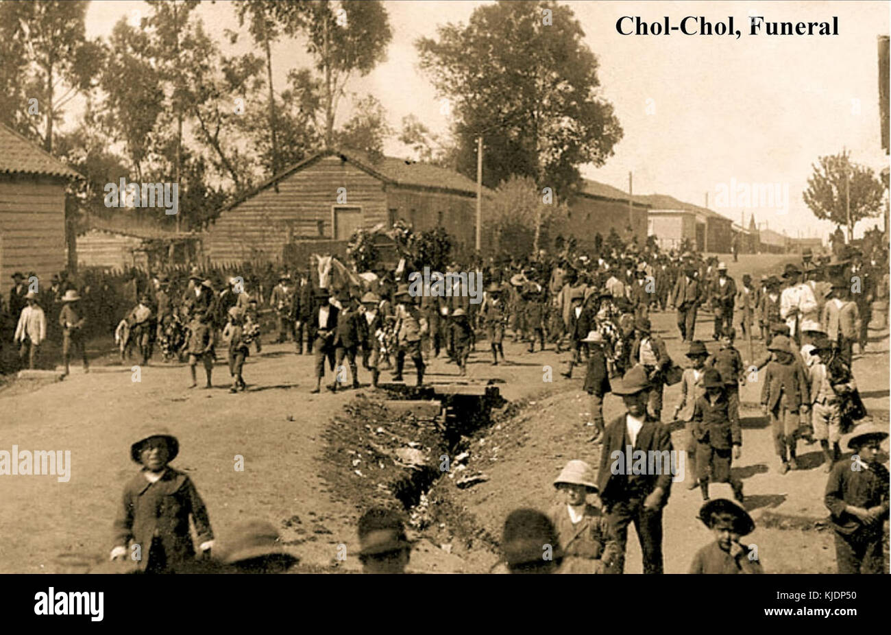 Funeral en Chol Chol Stock Photo - Alamy