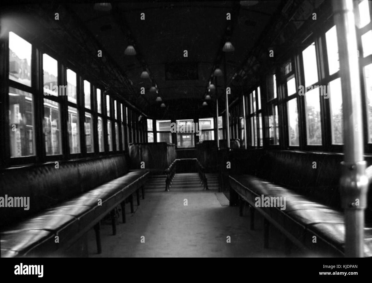 Interior of a TTC Streetcar in 1938 Stock Photo - Alamy