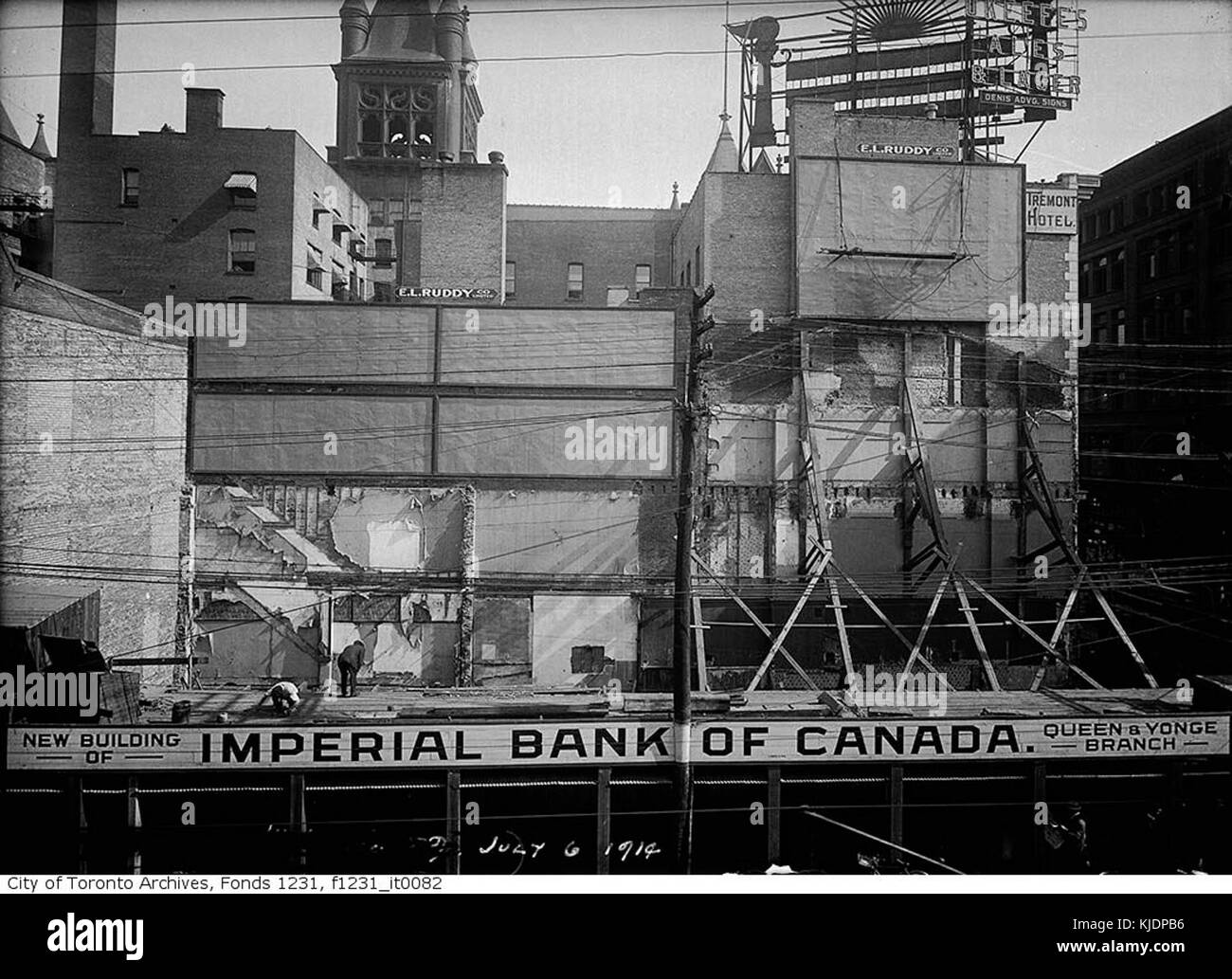 Imperial Bank building, southeast corner of Queen and Yonge streets ...