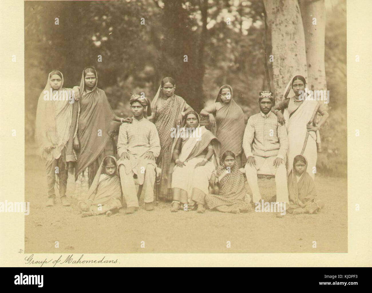 Group of Mahomedans Stock Photo - Alamy