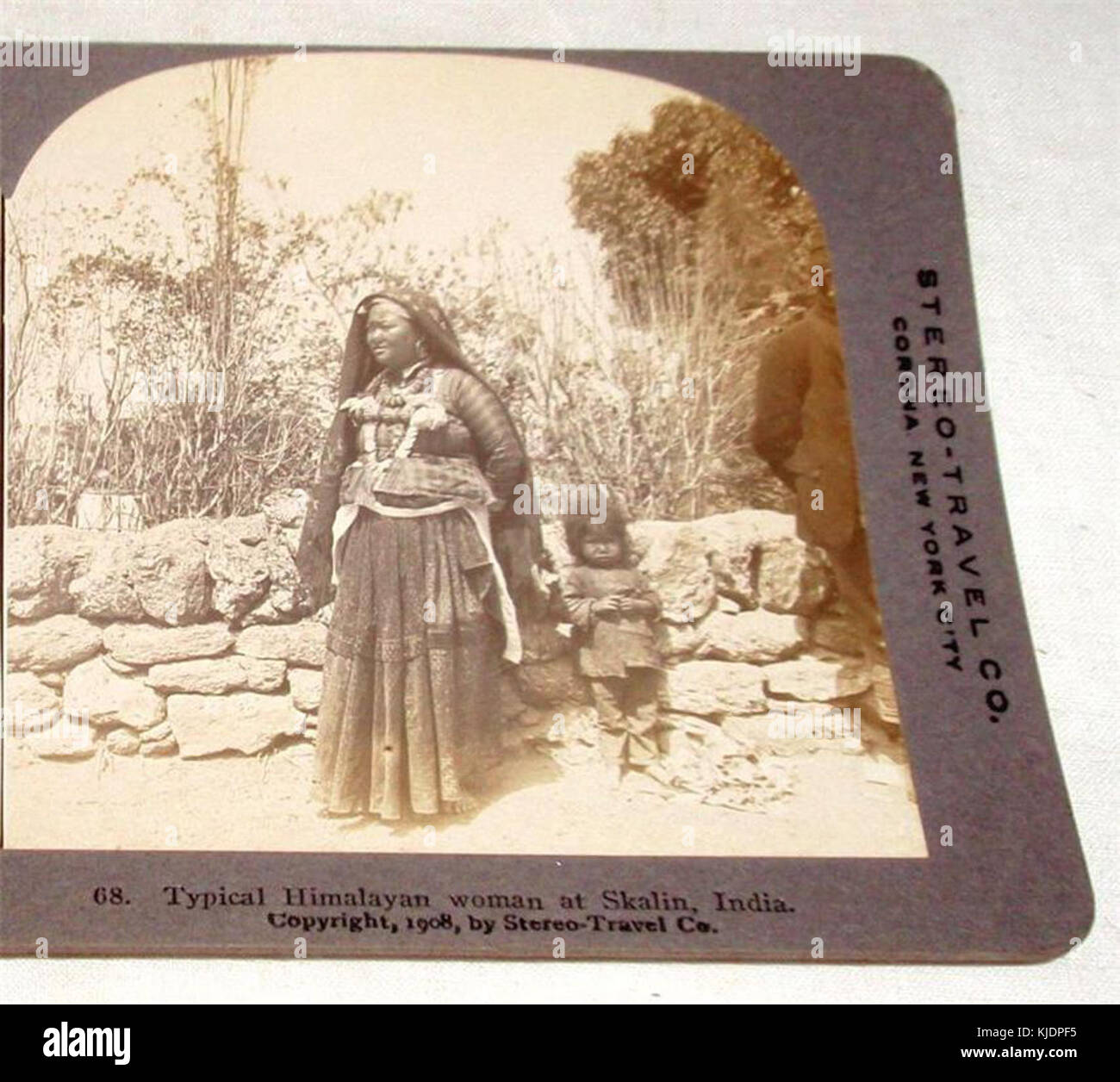 Typical Himalayan woman at Skalin Stock Photo - Alamy