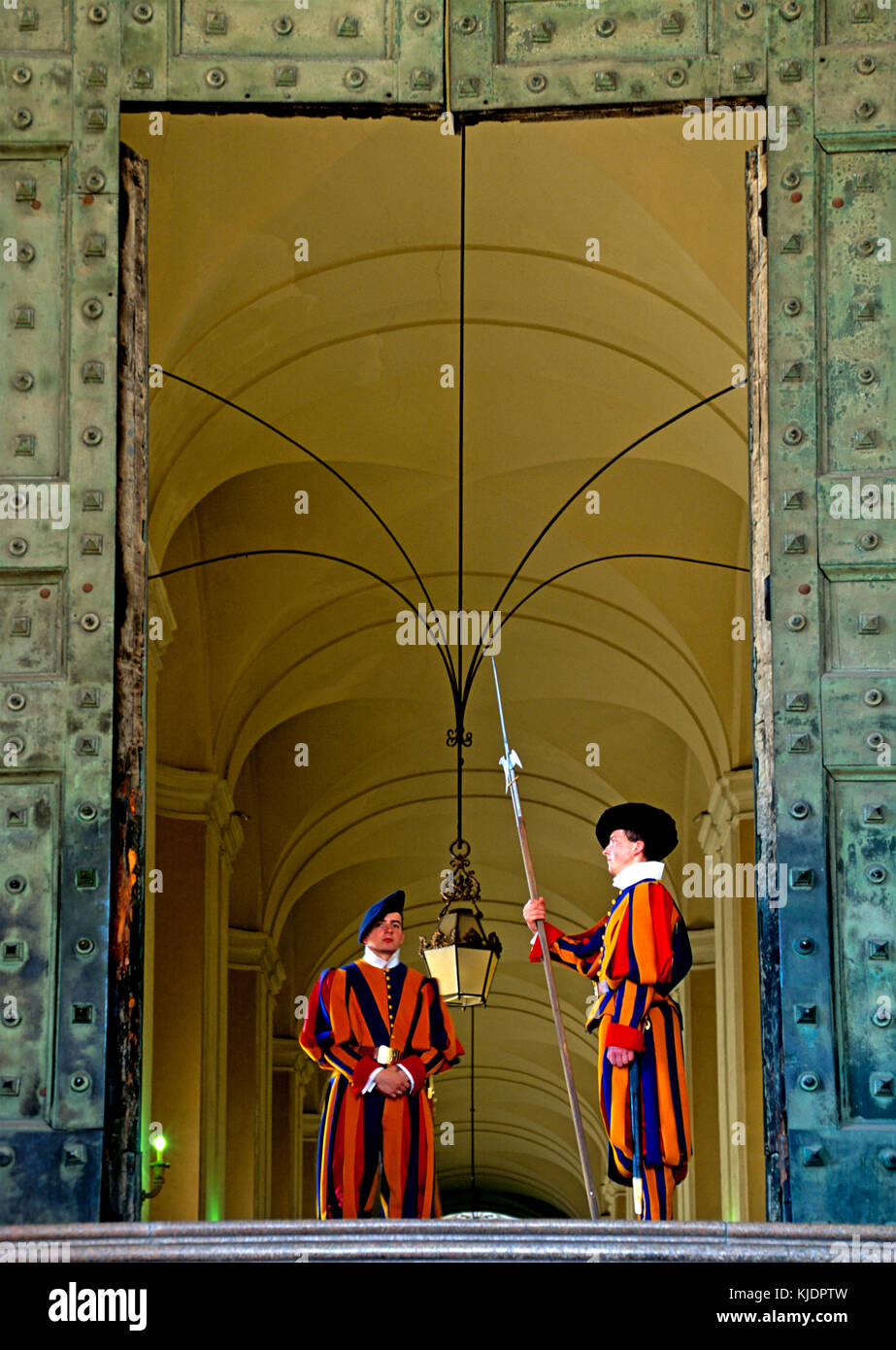 Traditional Vatican Guards Vatican City Rome Italy Stock Photo - Alamy