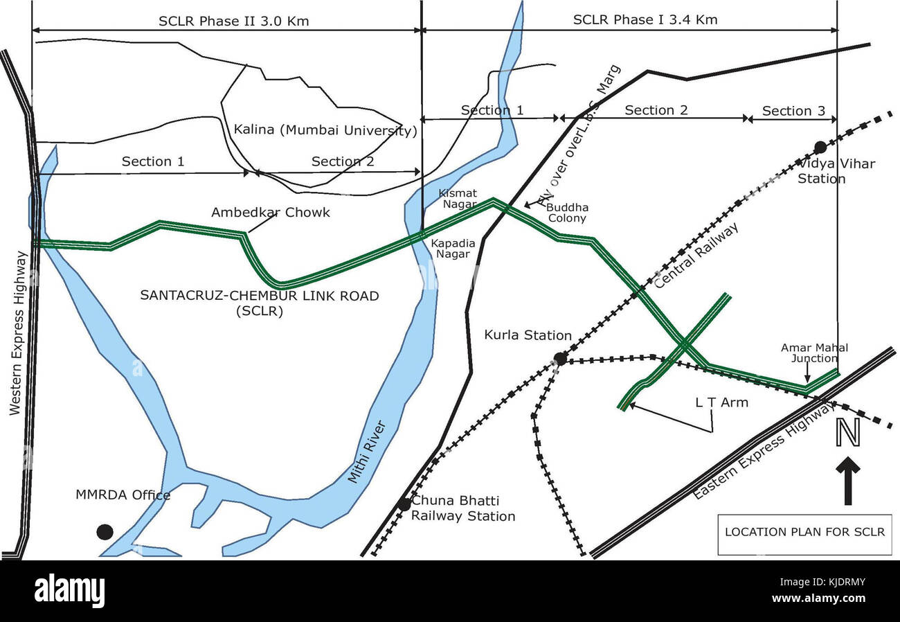 The SCLR location map displays the geographic layout of the South ...