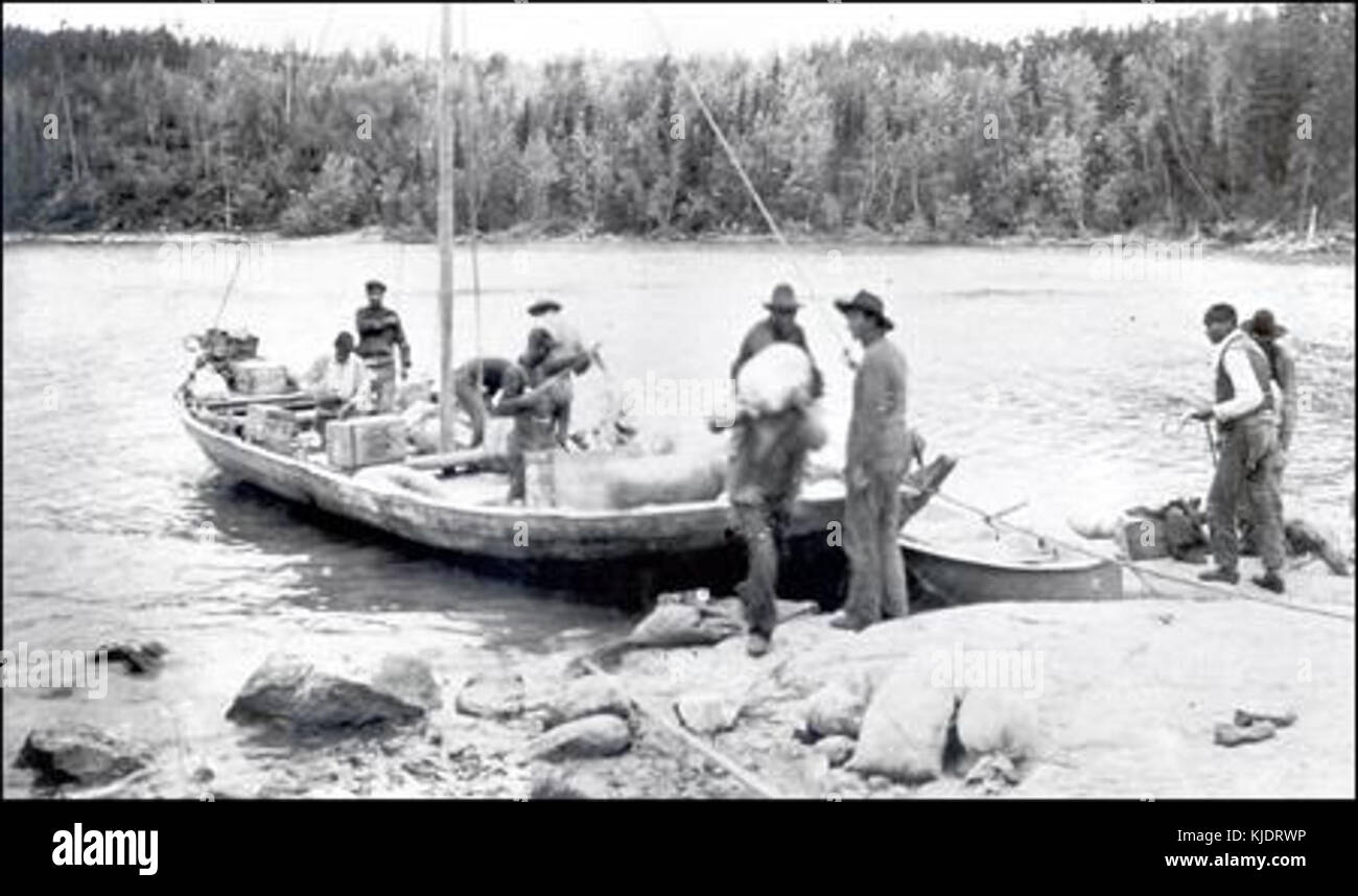 The York Boat, a traditional type of boat used by the York Factory in ...