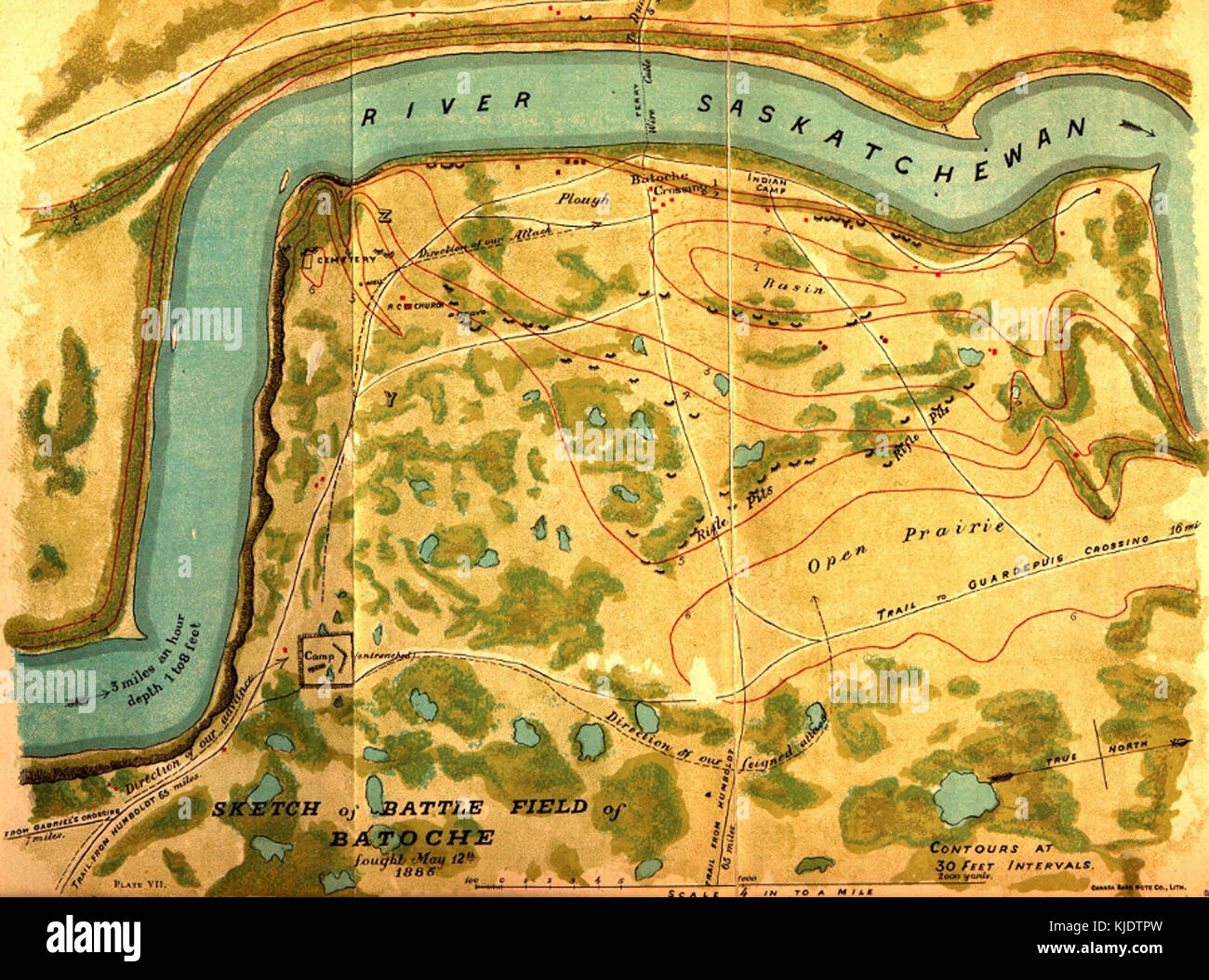 Batoche Battle Field 1885 Stock Photo - Alamy