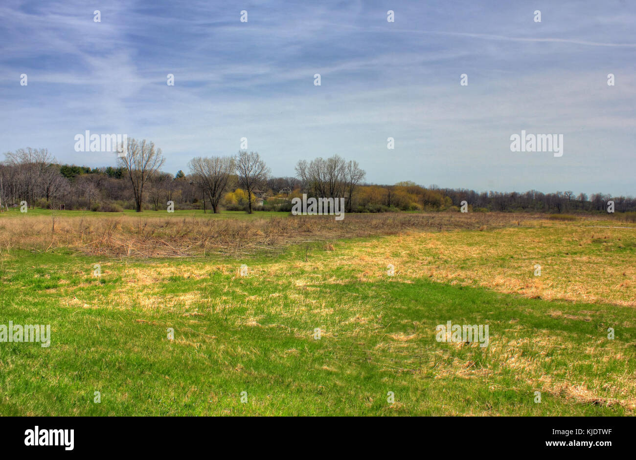 Gfp wisconsin military ridge state trail blue sky and fields Stock ...