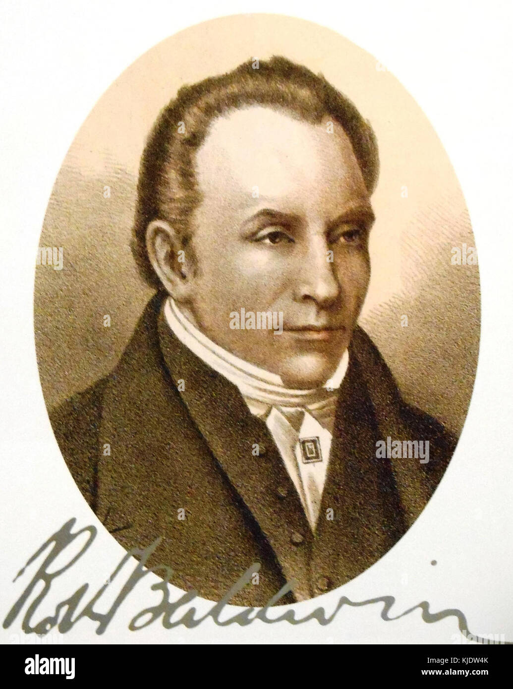 Portrait de Robert Baldwin Stock Photo - Alamy