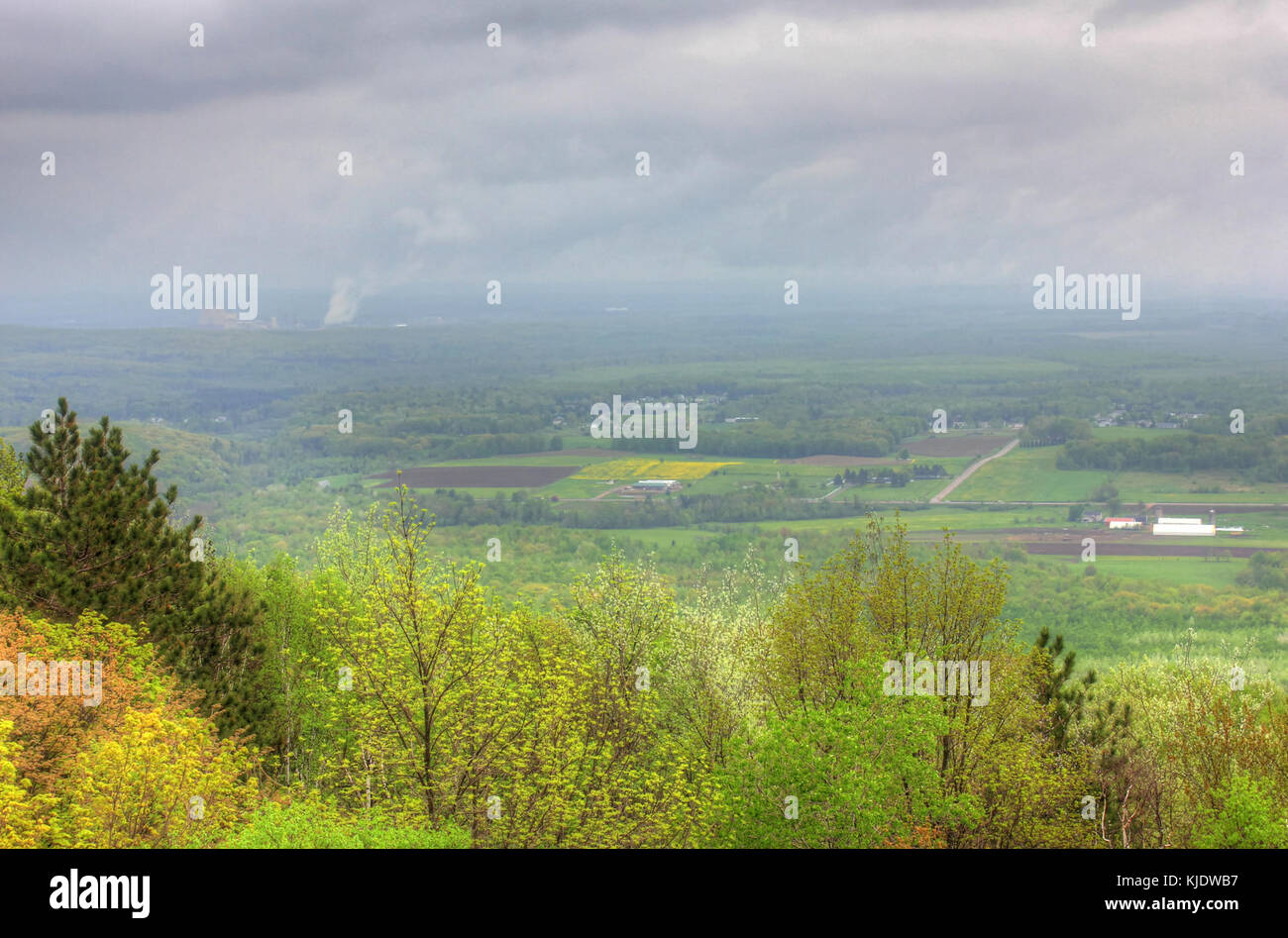 Gfp wisconsin rib mountain state park farms and forests Stock Photo - Alamy