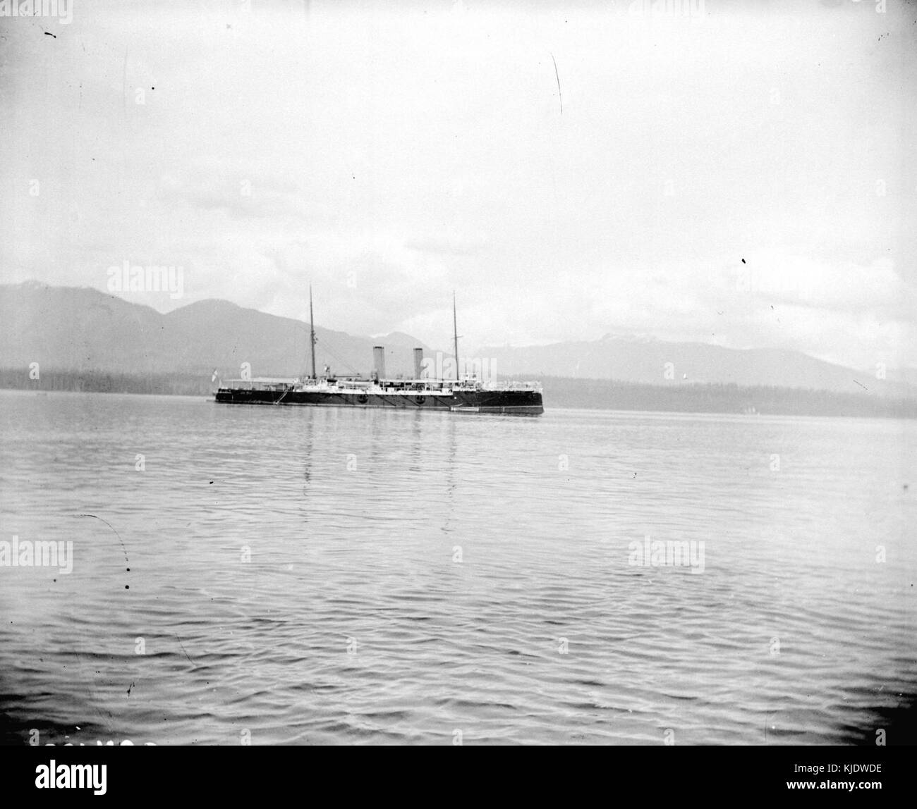 HMS Royal Arthur in Burrard Inlet British Columbia Stock Photo - Alamy