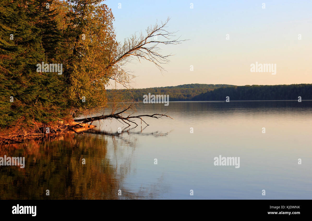 This photograph captures the scenic view of Pictured Rocks National ...