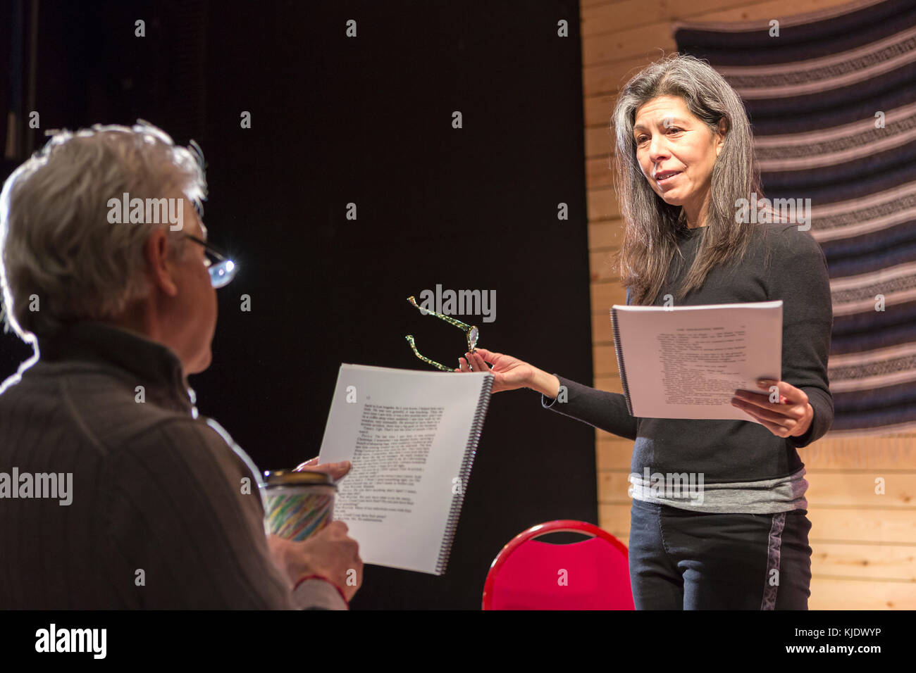 Mature woman performing stage hi-res stock photography and images - Alamy