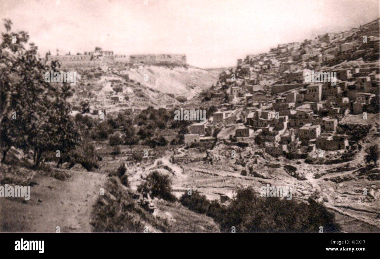635 Jerusalem Valley of Kidron, Siloam and City Wall Stock Photo - Alamy