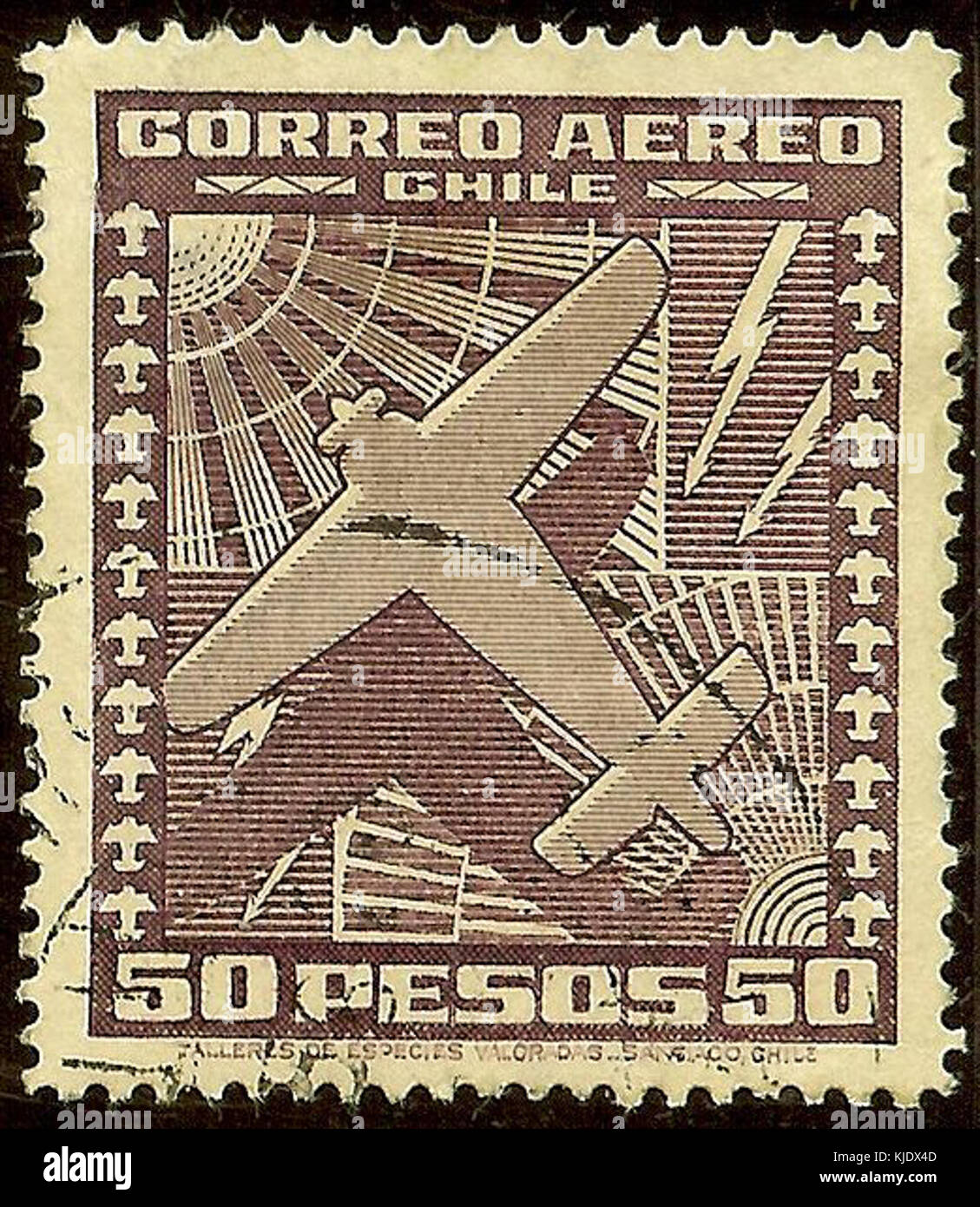 Postage stamp chile hi-res stock photography and images - Alamy