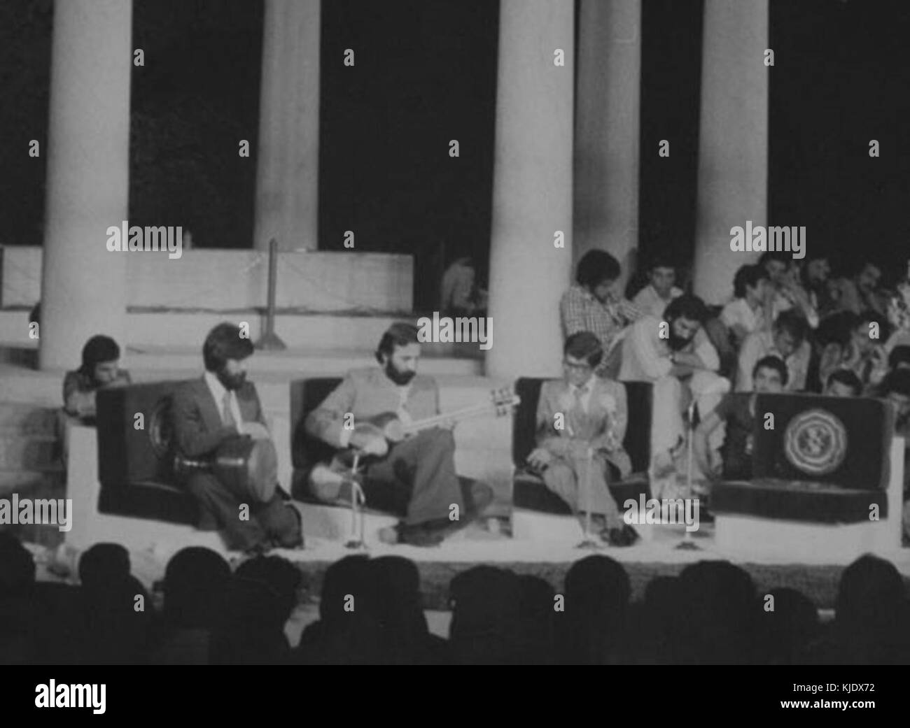 Farhangfar lotfi shajarian 1970s 1355 Shiraz art Festival Stock Photo ...