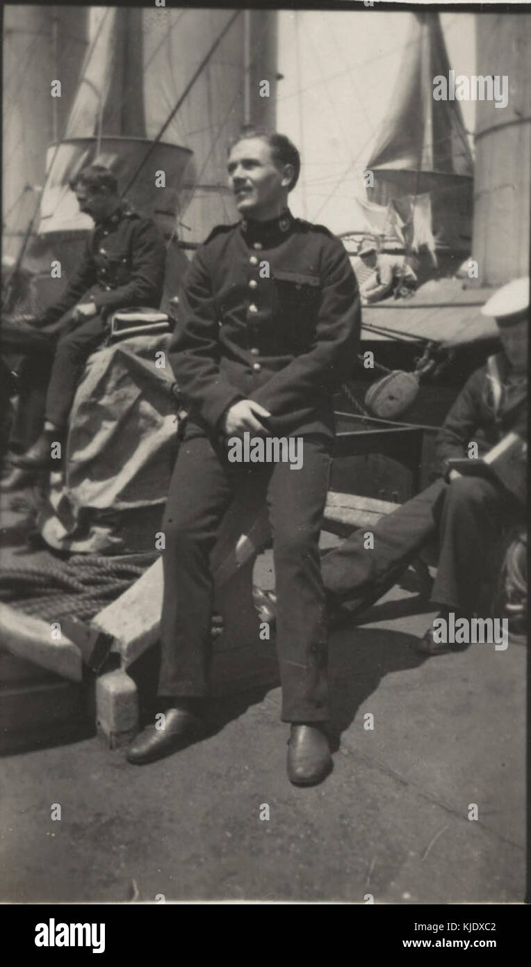 Crewmen aboard HMCS Niobe LAC 3611528 Stock Photo - Alamy