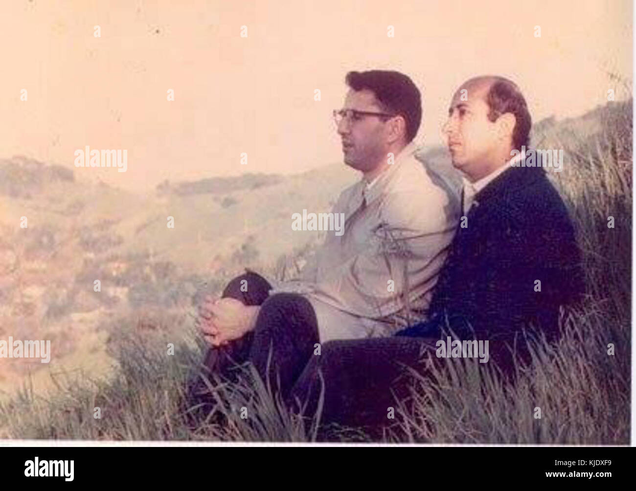 Mostafa Chamran and Ebrahim Yazdi in Texas Stock Photo - Alamy