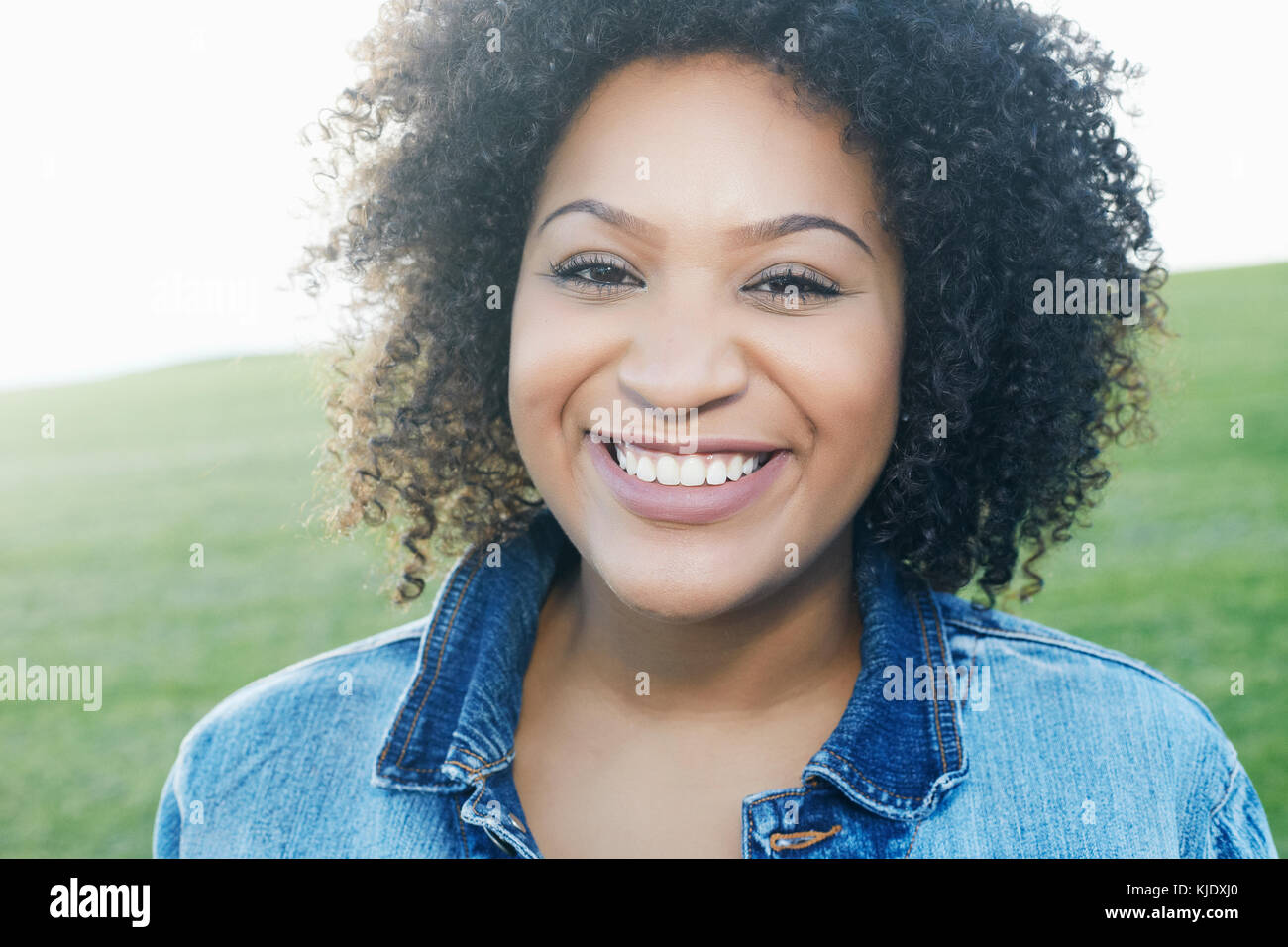 Front closeup portrait young mixed hi-res stock photography and images ...