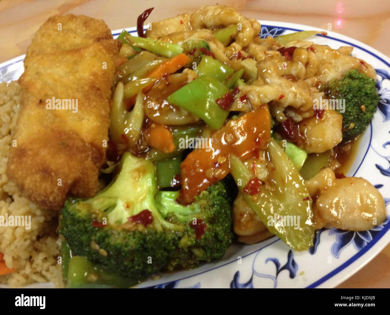 Gfp chicken with garlic sauce Stock Photo - Alamy