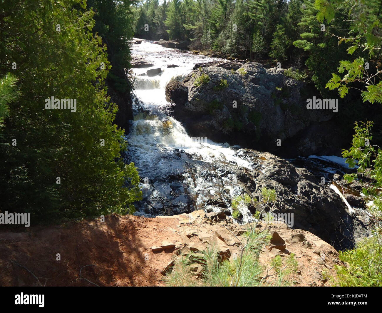 Gfp wisconsin potato falls 2 Stock Photo - Alamy