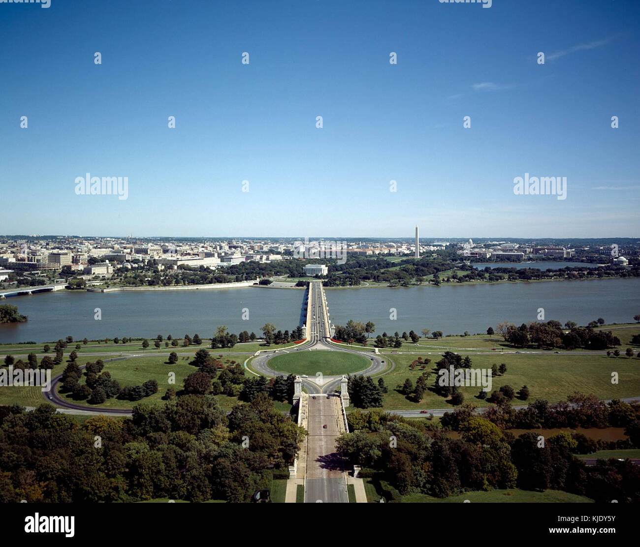 An aerial view of the Arlington Memorial Bridge 16927v Stock Photo - Alamy