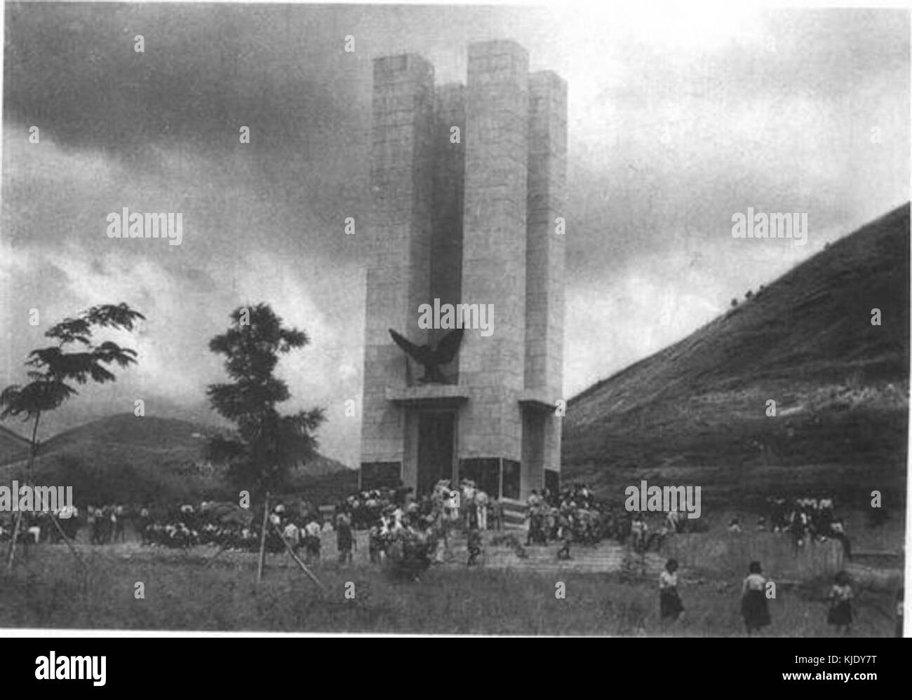 This photograph depicts the formation of the New 1st Army in Canton, a ...
