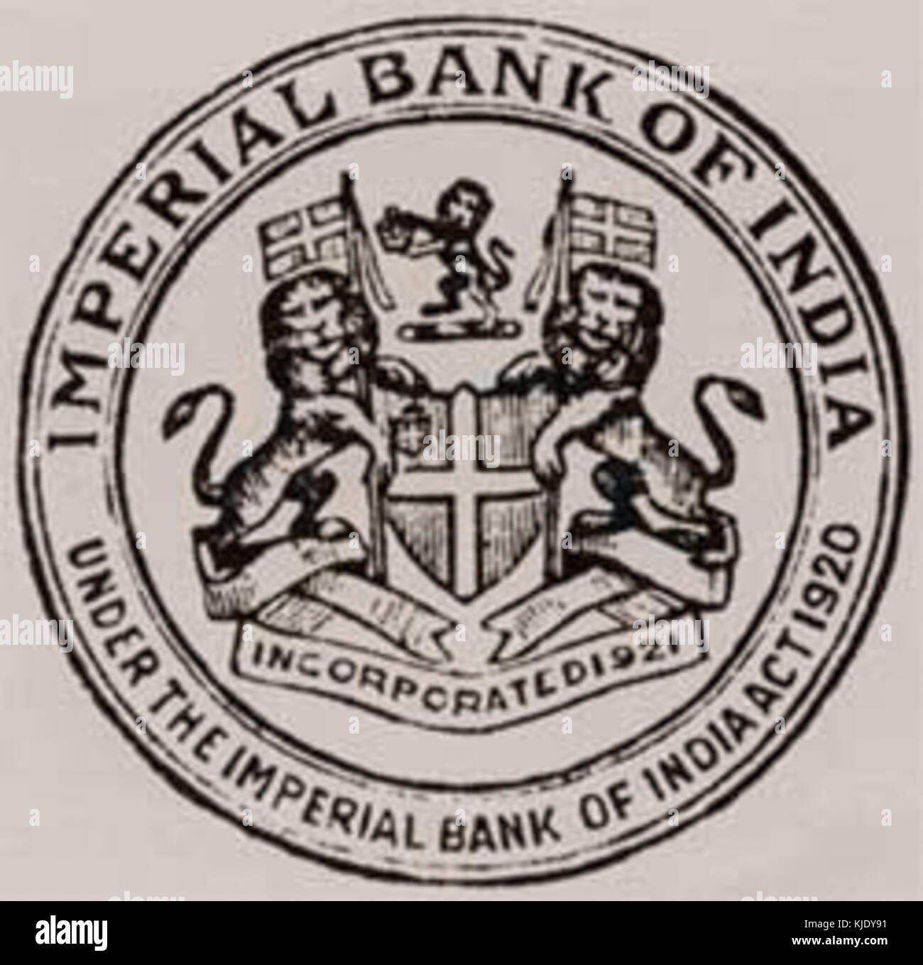 SBI Imperial bank seal Stock Photo - Alamy