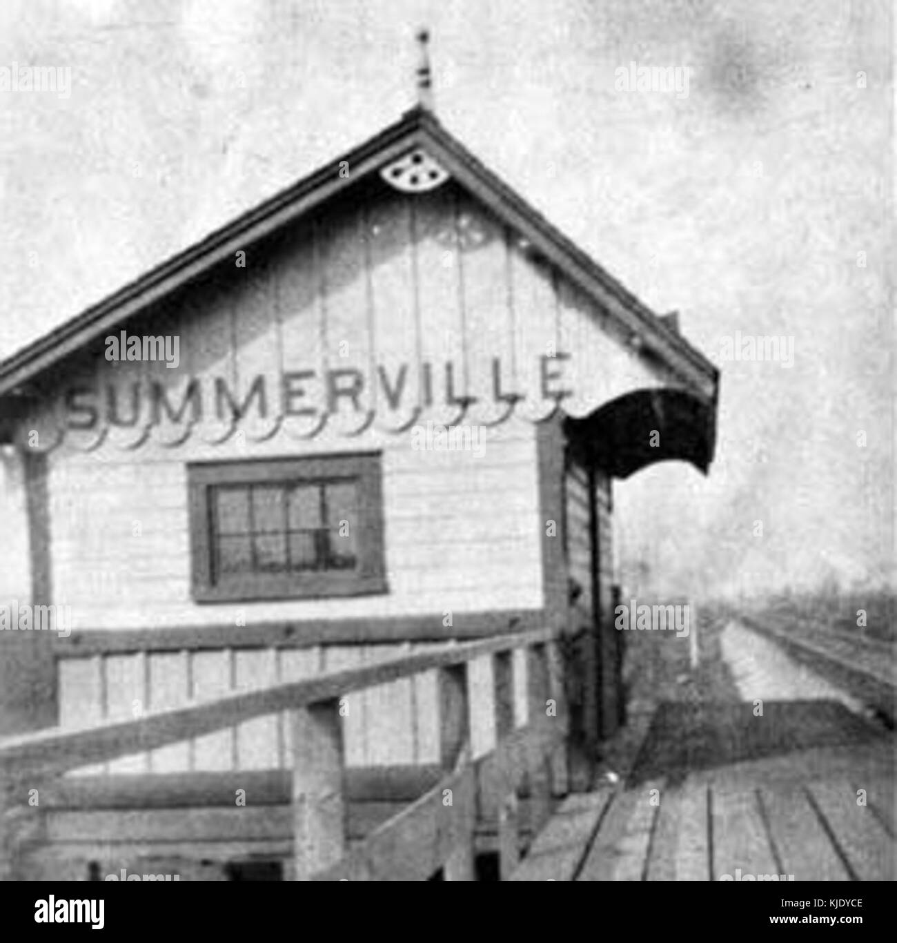Historic canadian railway station Black and White Stock Photos & Images ...
