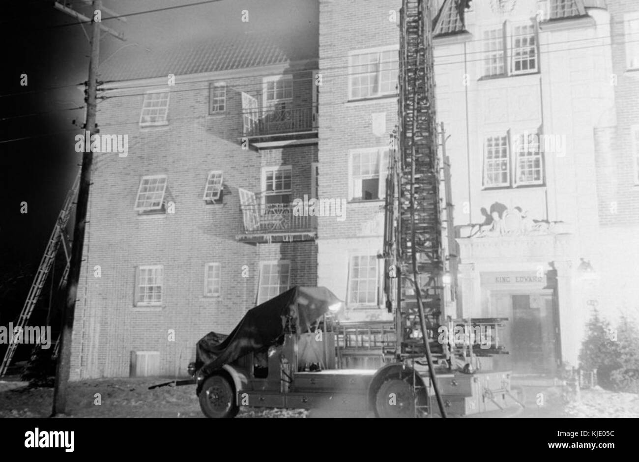 Public apartments building Black and White Stock Photos & Images - Alamy