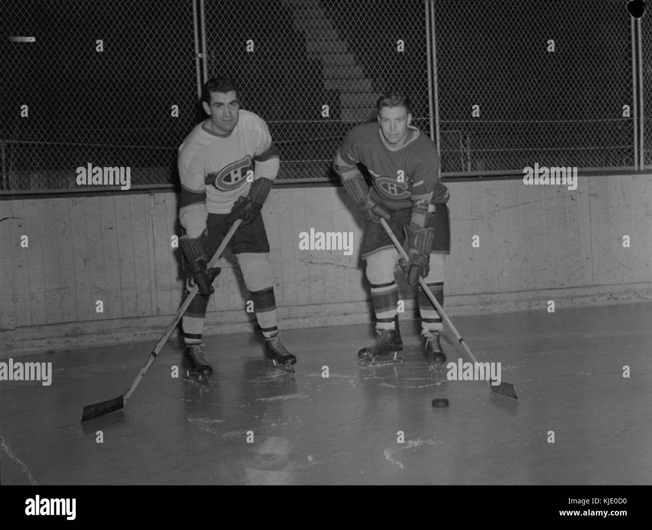Hockey. Canadiens . Eddels . Gauthier BAnQ P48S1P12152 Stock Photo - Alamy