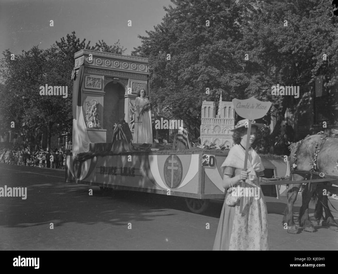 Parade. St. Jean Baptiste BAnQ P48S1P12307 Stock Photo - Alamy
