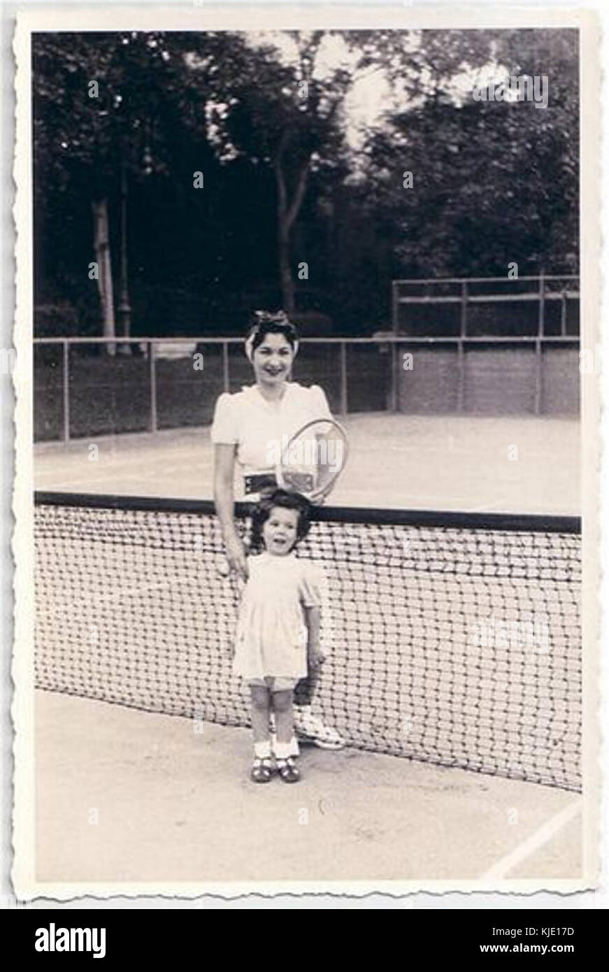 HM Queen Farida with HRH Princess Ferial Stock Photo - Alamy