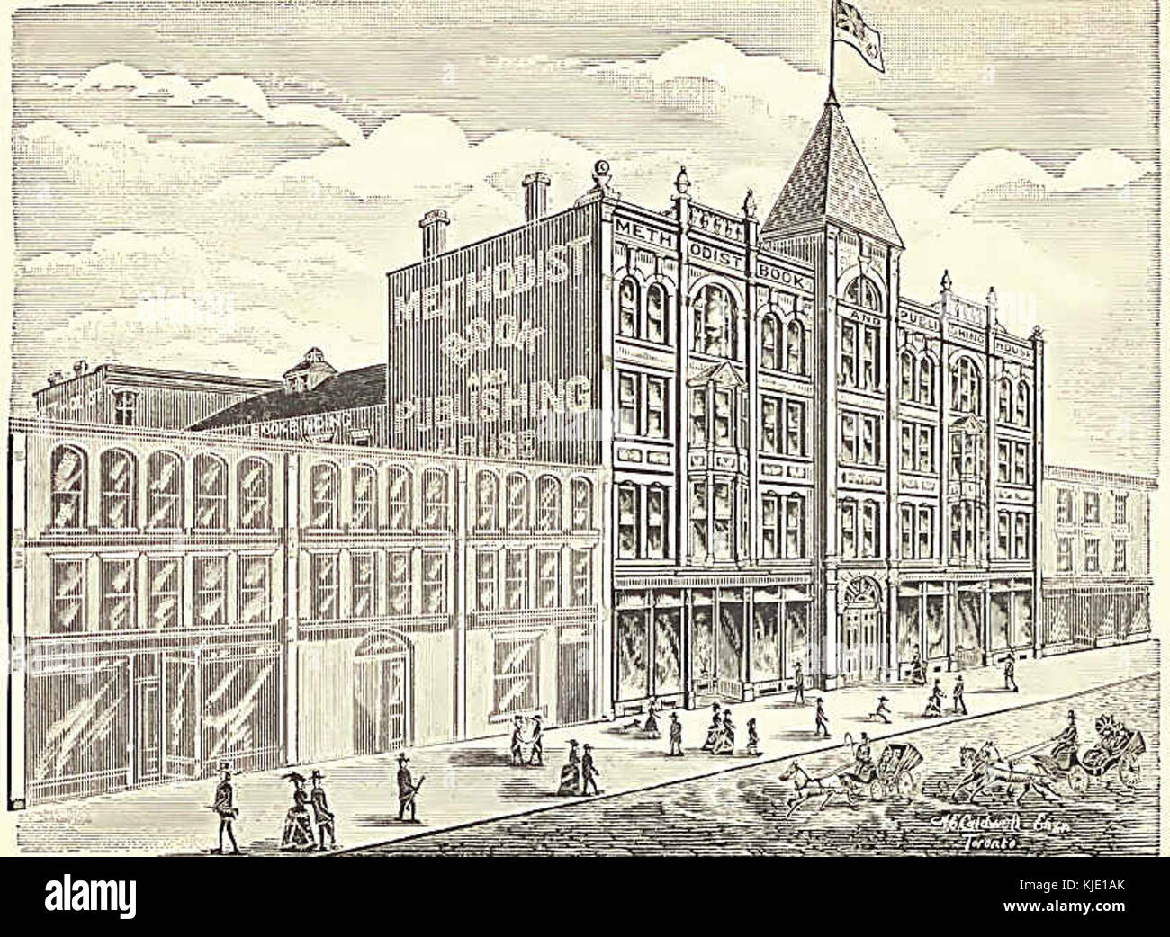 Methodist Book and Publishing House, Toronto, 1891 Stock Photo - Alamy