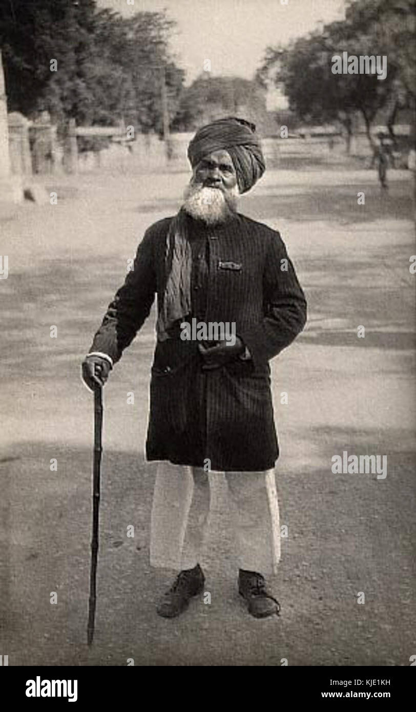 A Sikh guard at the Taj Mahal Stock Photo - Alamy