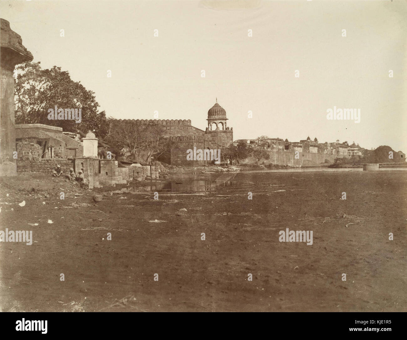 Water Gate of the Red Fort in 1858 Stock Photo - Alamy