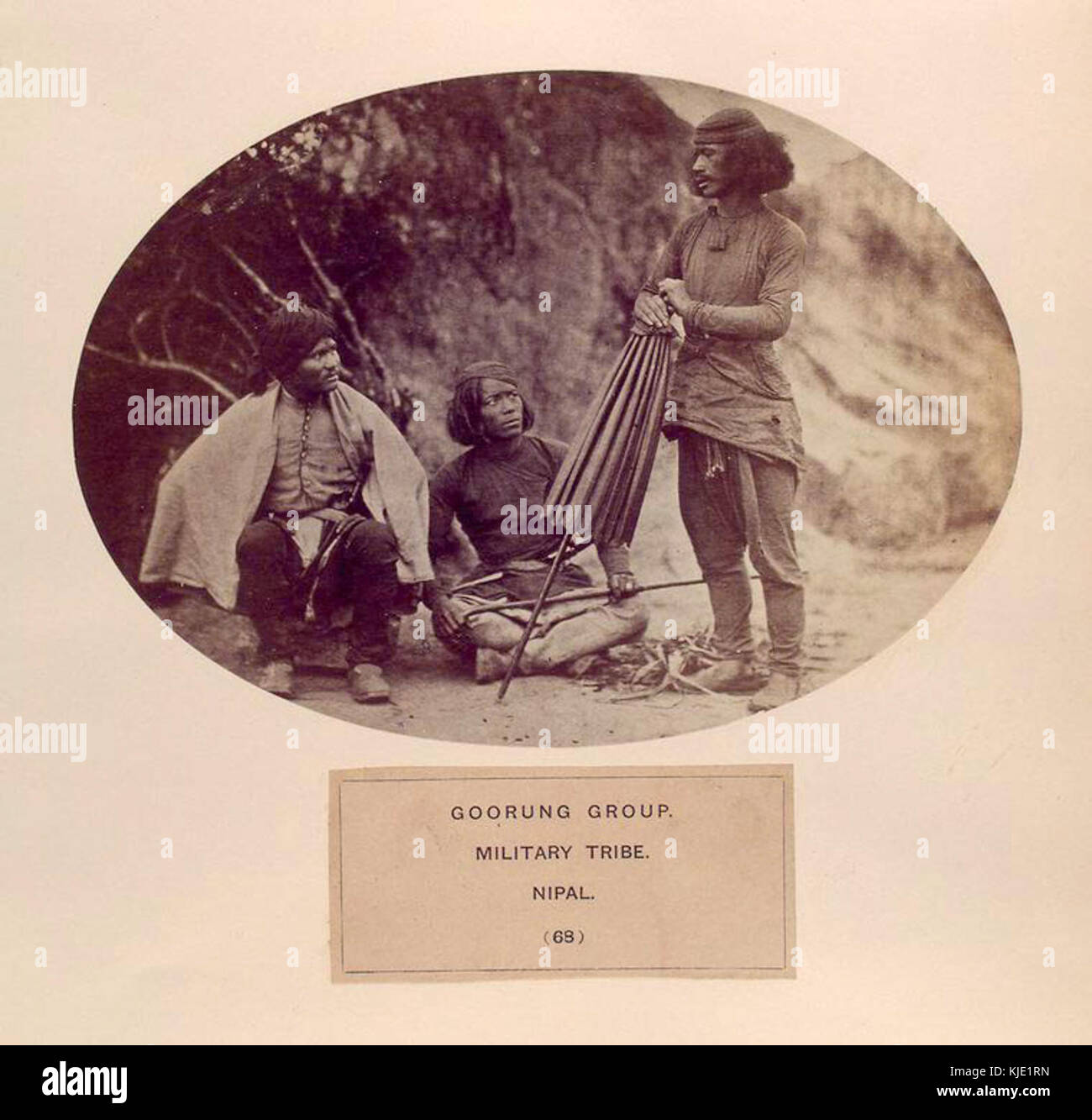Goorung group, military tribe, Nipal Stock Photo - Alamy