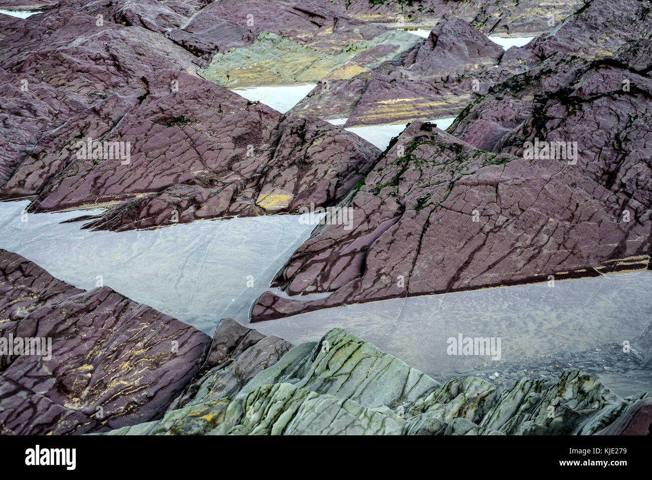 Colorful rock layers Stock Photo - Alamy