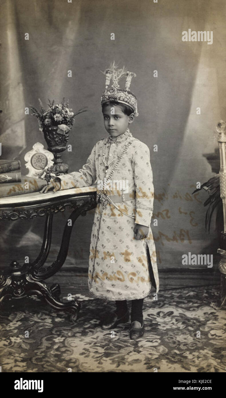 Muhammad Hamid ullah Khan, Nawab of Bhopal (c. 1900 Stock Photo - Alamy