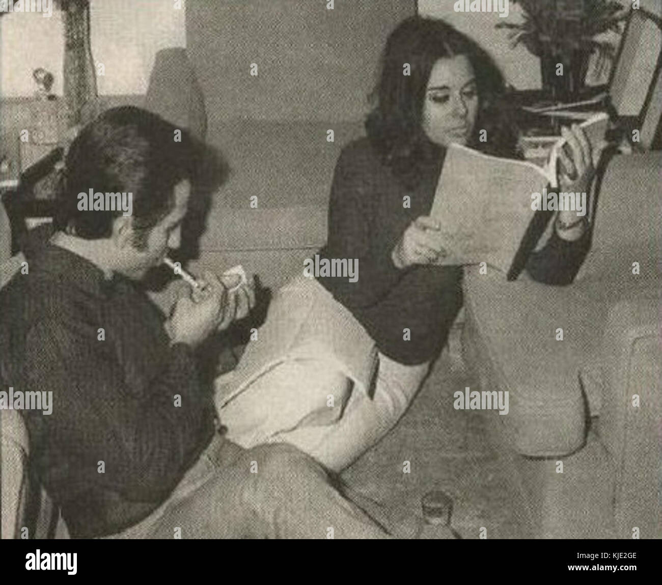 Souad hosni with Ali Badrakhan Stock Photo - Alamy