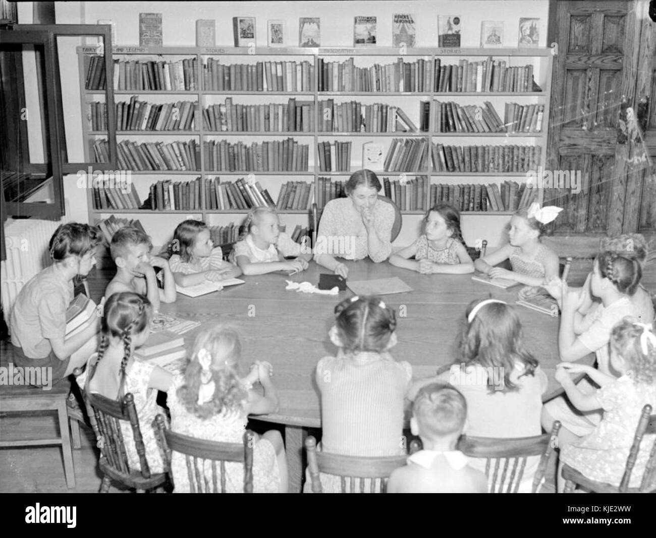 Story hour Black and White Stock Photos & Images - Alamy
