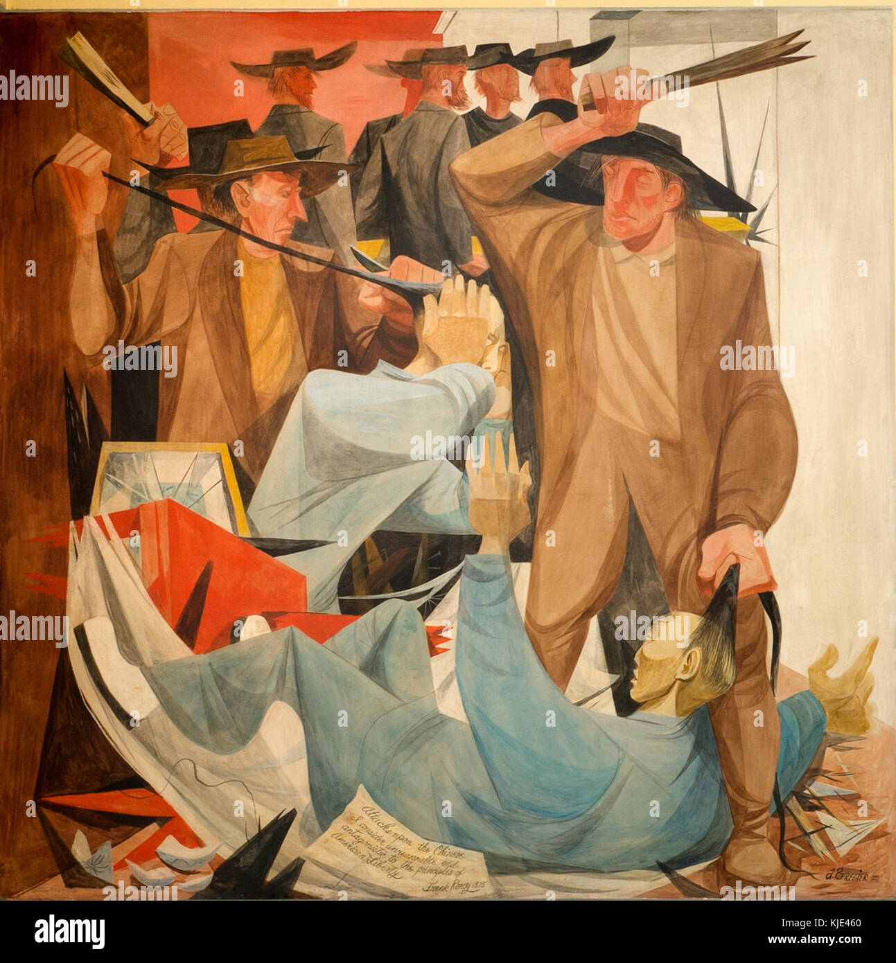 Beating the Chinese 20872v Stock Photo - Alamy