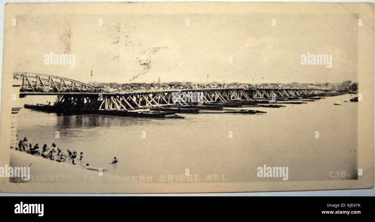 The Old Howrah Bridge in 1912 Stock Photo - Alamy