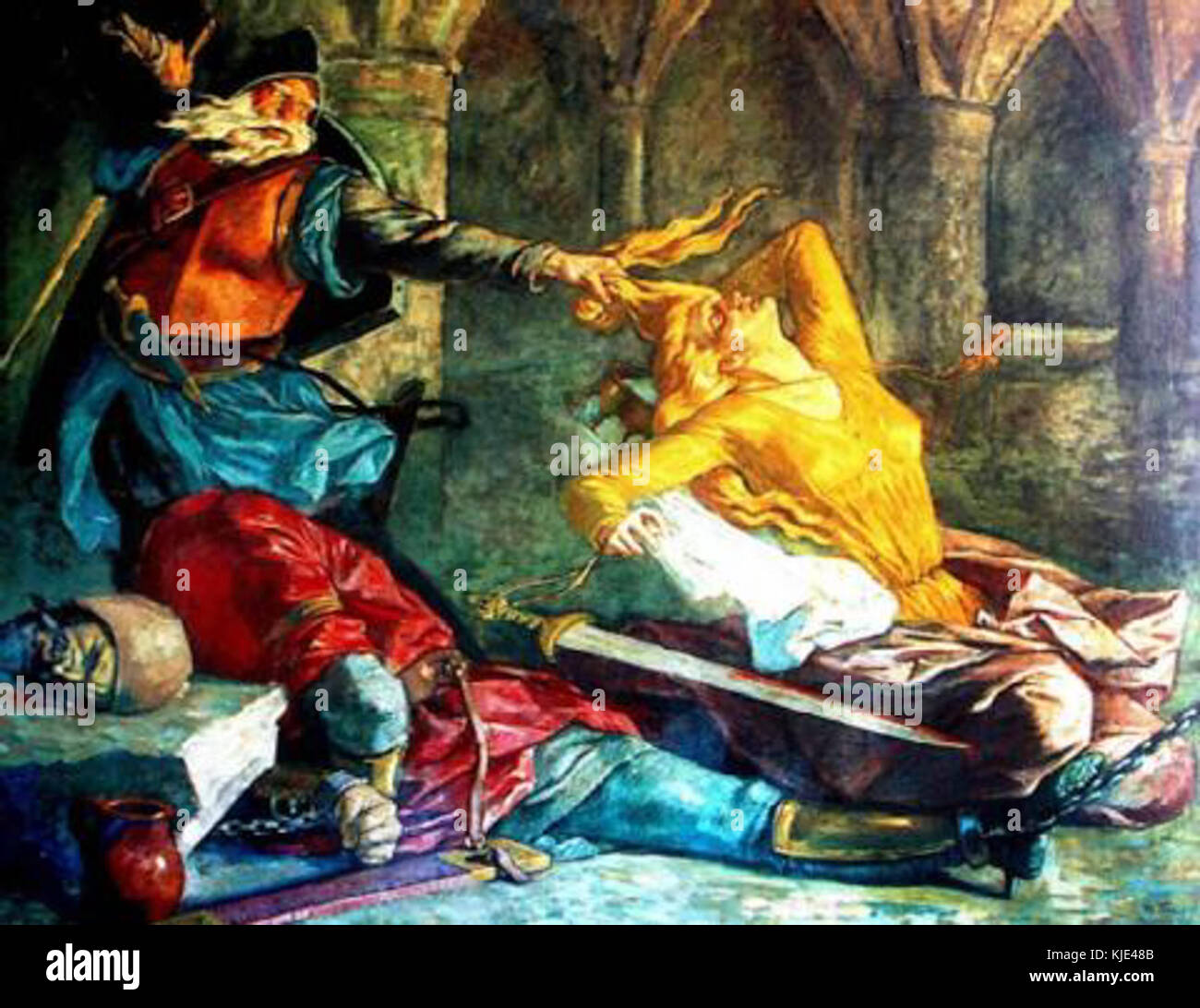 Hildebrand und Kriemhild Stock Photo - Alamy