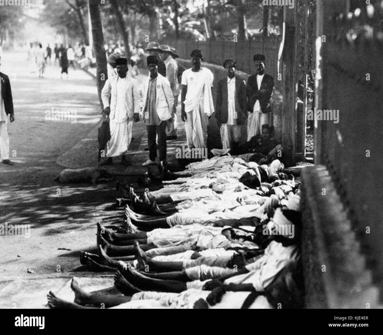 A photograph of Indian workers participating in a strike in 1930 ...