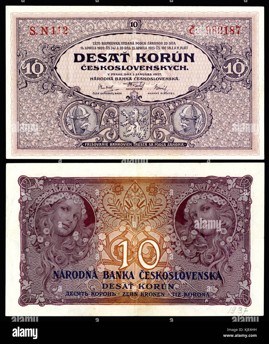 Czech bank note hi-res stock photography and images - Alamy